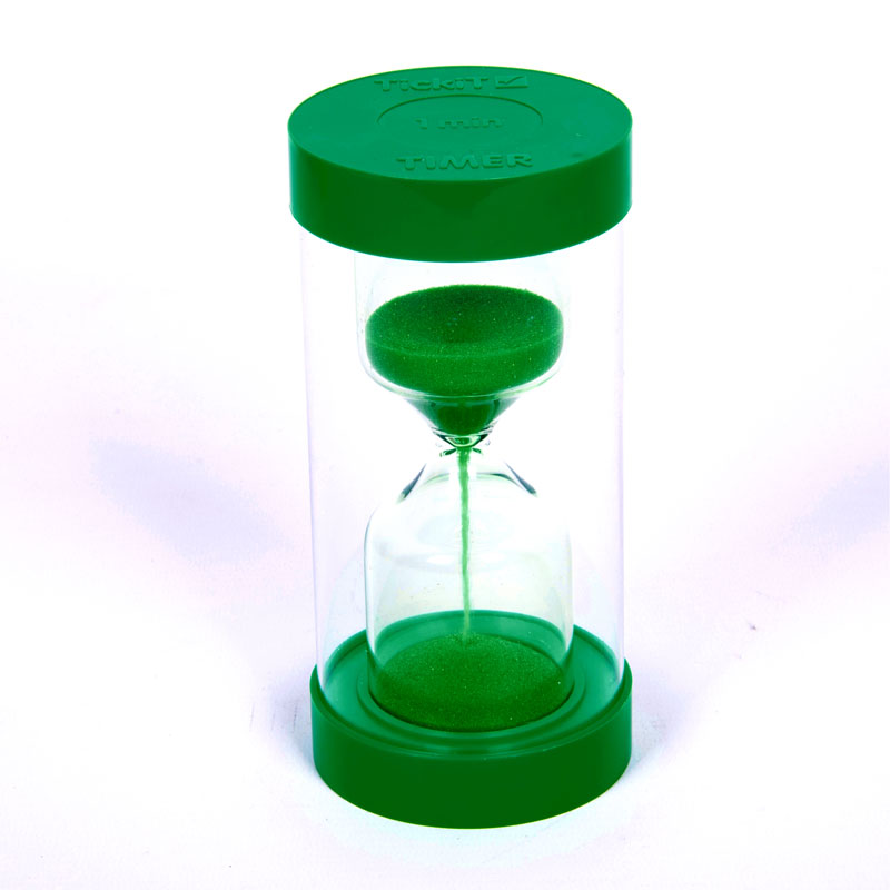 ColourBright Large Sand Timer - 1 Minute - Green CD92111 | Primary ICT