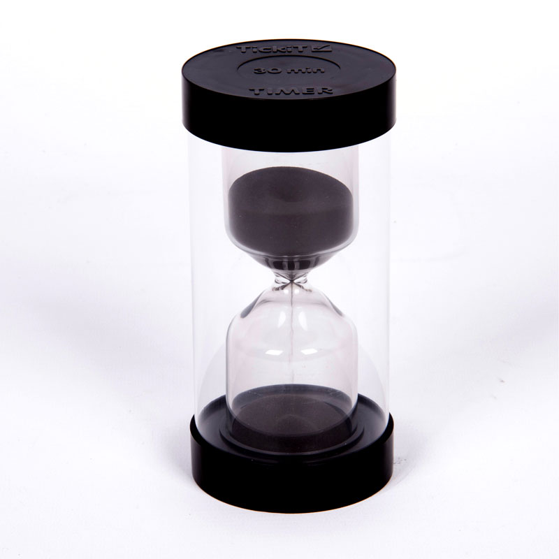 ColourBright Large Sand Timer - 30 Minute - Black CD92123 | Primary ICT