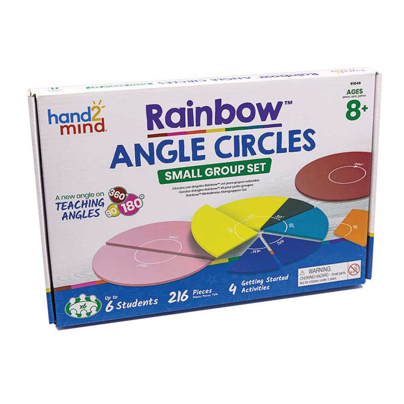 Rainbow Angle Circles - Set of 6 - Class Set H2M91049 | Primary ICT