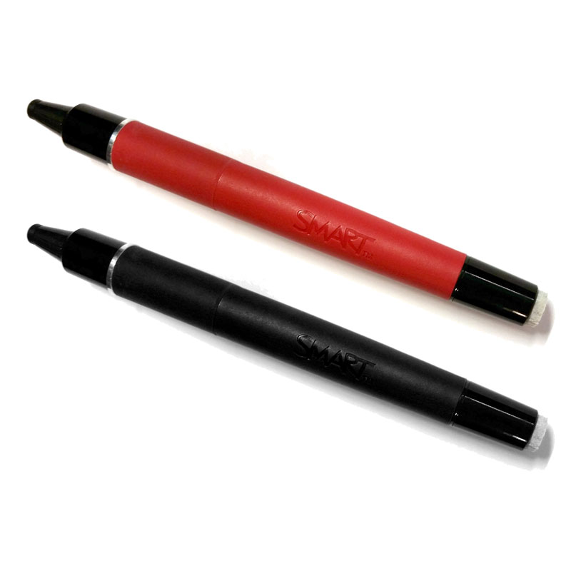 SMART Board Replacement Pens for 6000 Series - Set of 2 - Black & Red ...