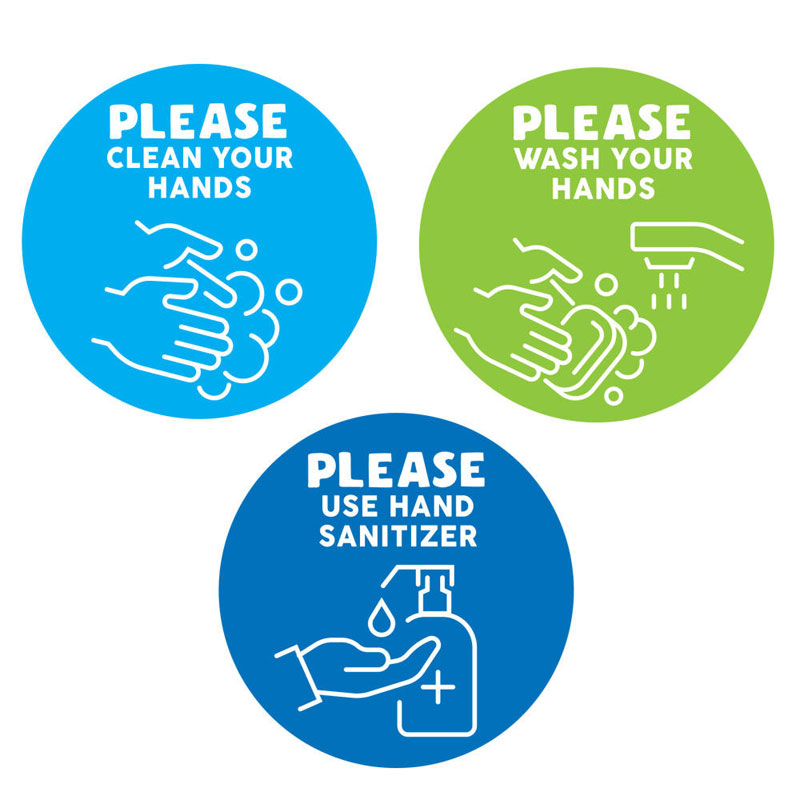 Handwashing Reminder Decals - Set of 60 H2M93709 | Primary ICT