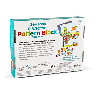 Seasons & Weather Pattern Block Puzzle Set H2M94462 | Primary ICT