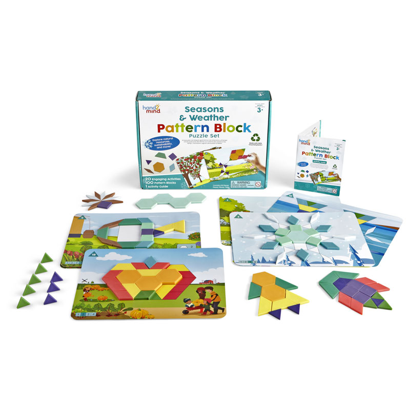 Seasons & Weather Pattern Block Puzzle Set H2M94462 | Primary ICT