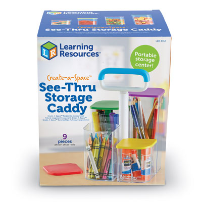Create-A-Space See-Thru Storage Caddy - by Learning Resources LER3712 ...