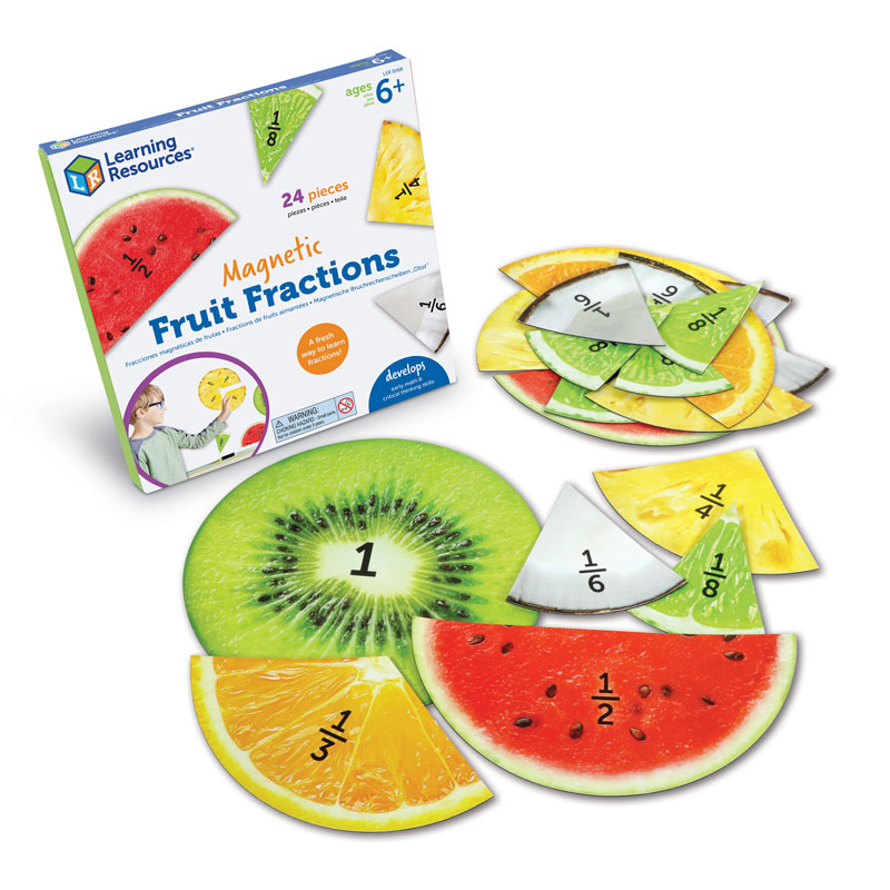 Magnetic Fruit Fractions - by Learning Resources LER5068 | Primary ICT