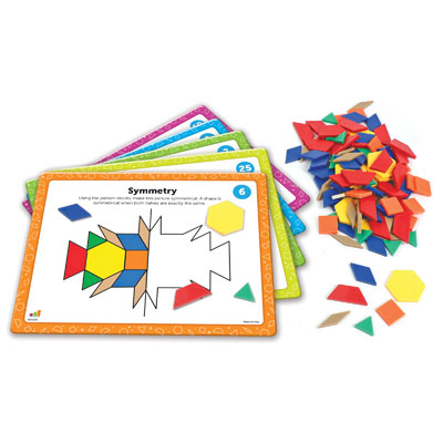 Pattern Block Maths Activity Set - by Learning Resources LER6135 ...