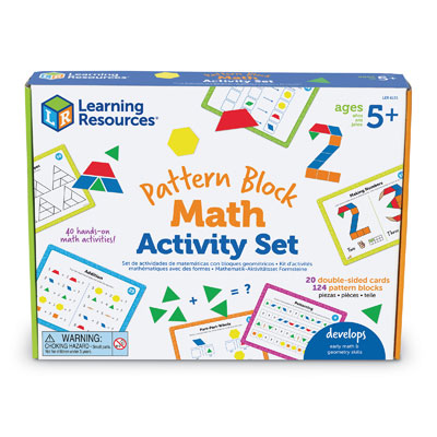 Pattern Block Maths Activity Set - by Learning Resources LER6135 ...